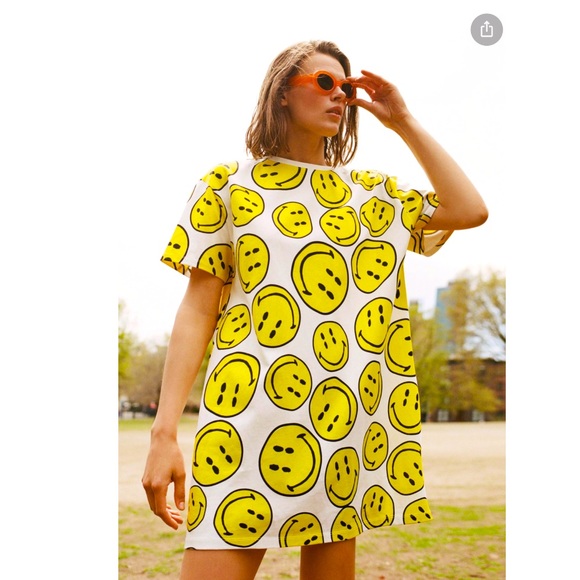 Zara | Dresses | Zara Smiley Happy Collection Mini Dress | Poshmark